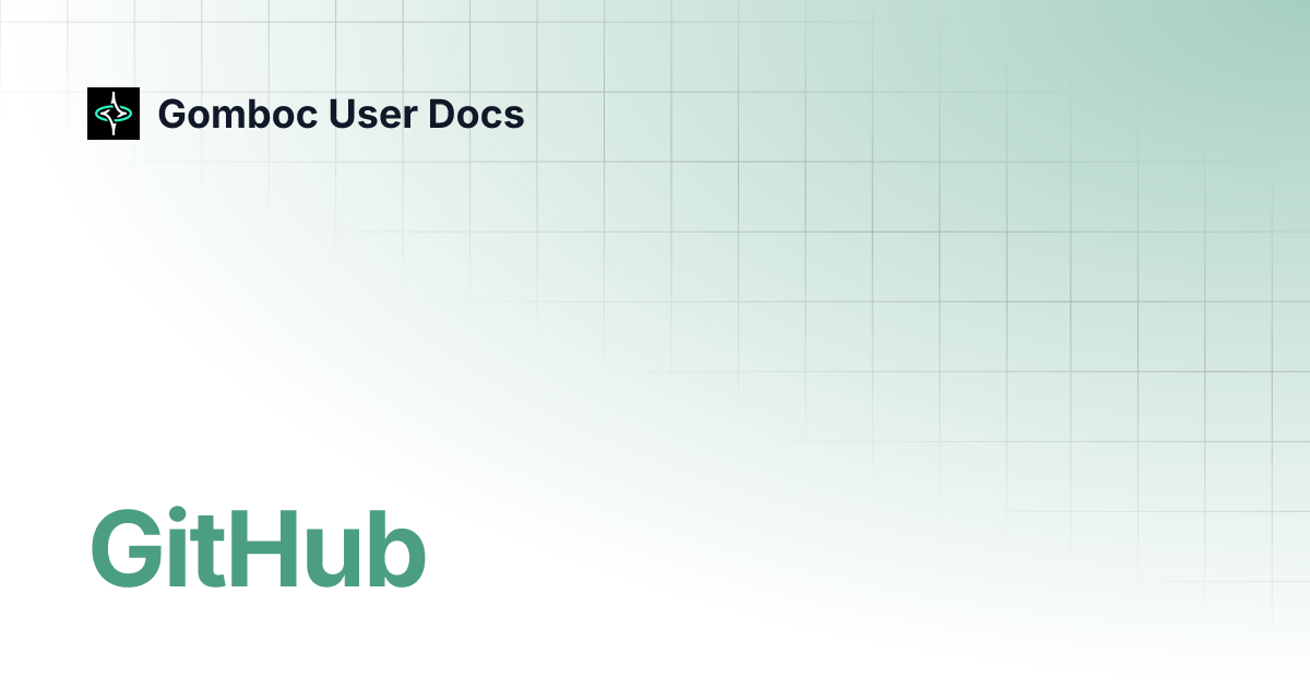 GitHub | Gomboc User Docs